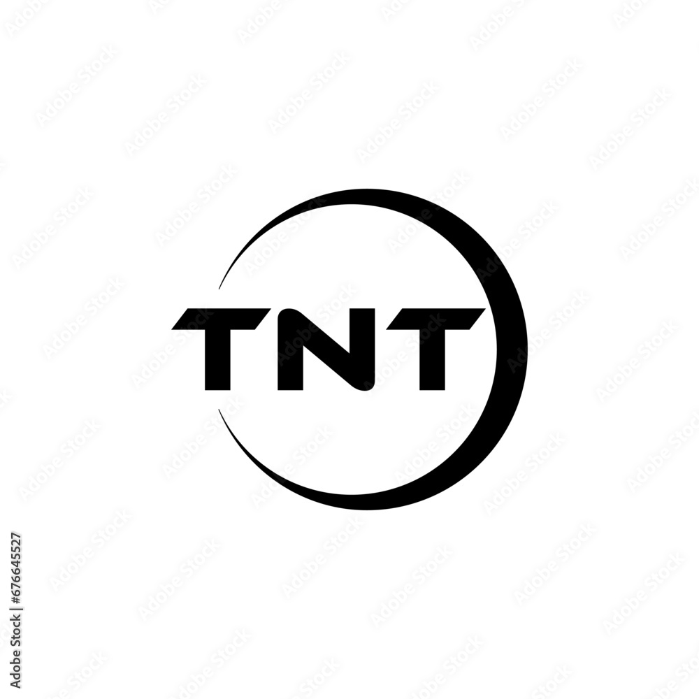 TNT letter logo design with white background in illustrator, cube logo ...