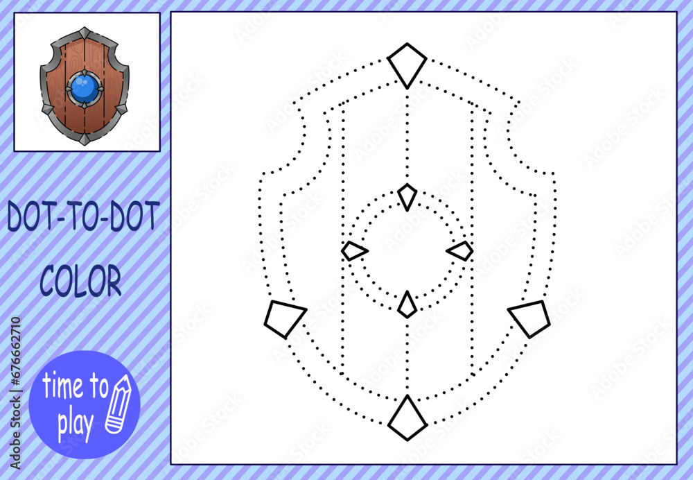 children's educational game. logic game. connect the dots by numbers ...