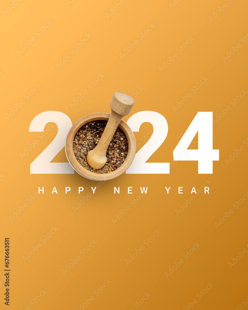 New year 2024. New Year Creative Design. Creative New year 2024 design ...