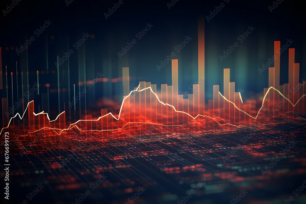 stocks listed in different exchanges with a red background, in the ...