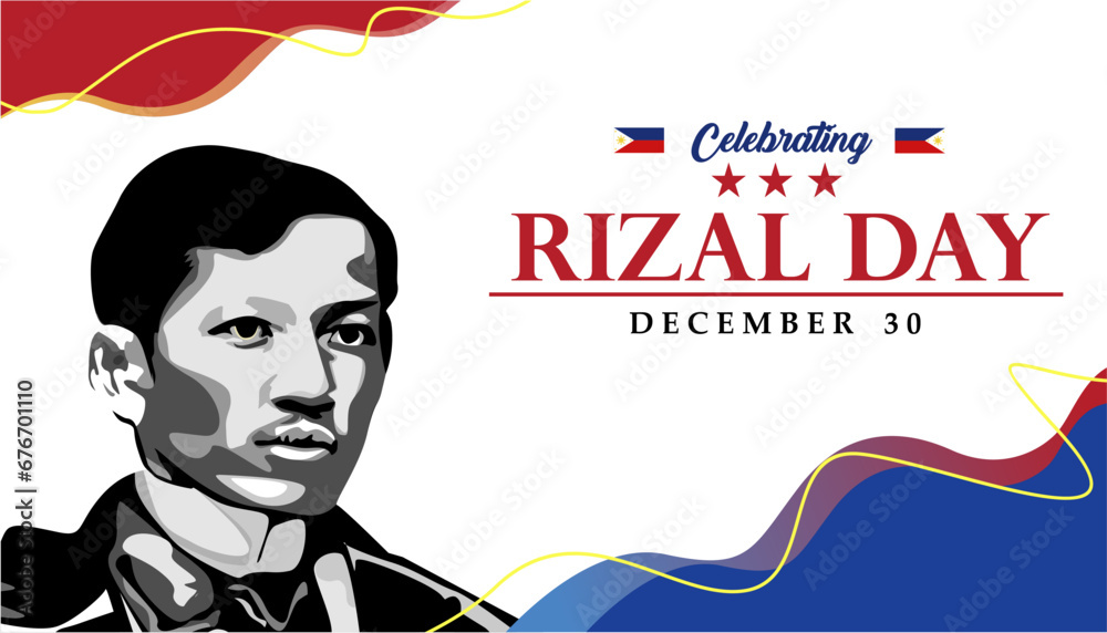 Happy Rizal Day December 30 Banner. Happy Rizal DAy Vector Illustration ...