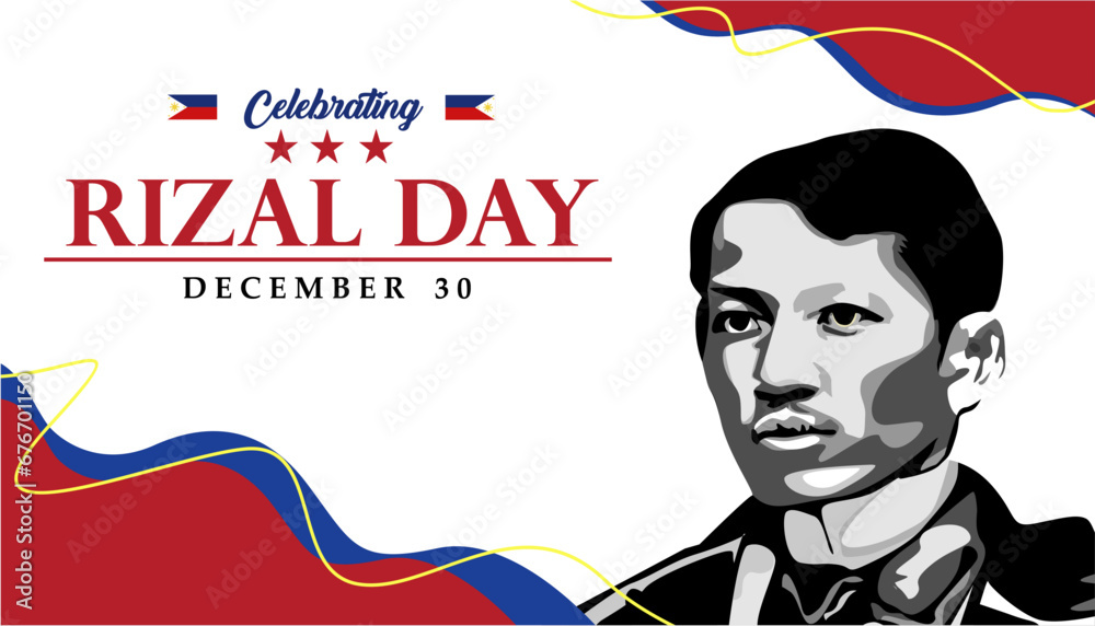 Vetor de Commemoration of Rizal Day December 30. Happy Rizal Day ...