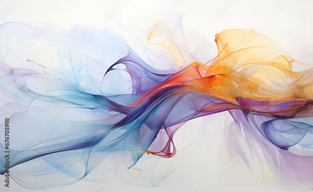 Ephemeral, abstract representation of passing time through fading ...