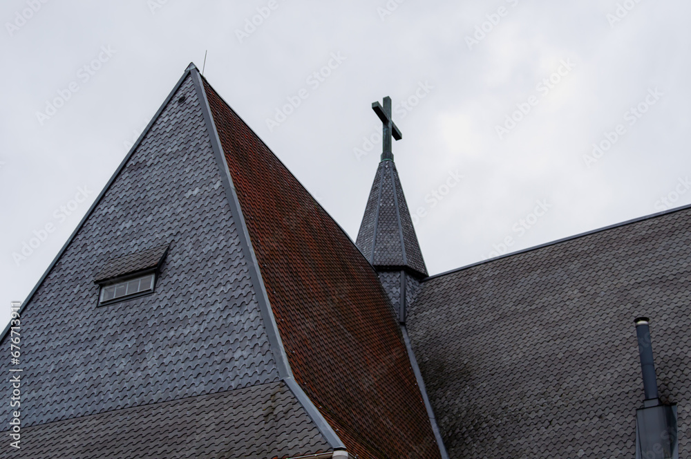 Wooden church build in 1693. The church is located in the church ...