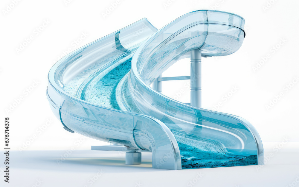 Water slide in aquapark isolated on a transparent background Stock ...