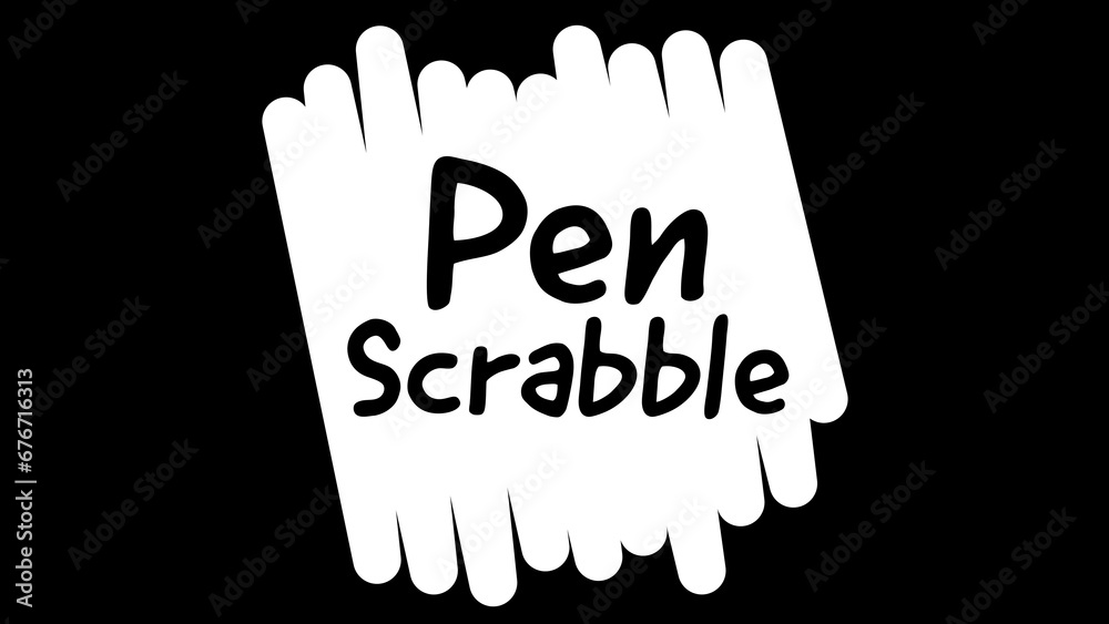 Scribble Pen Drawing Text Reveal Intro Title Stock Template | Adobe Stock