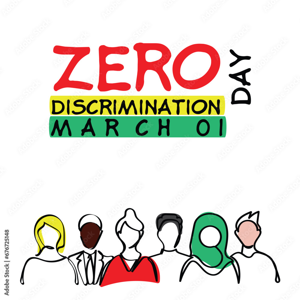 Zero discrimination day is observed every year on 1st march. It is ...