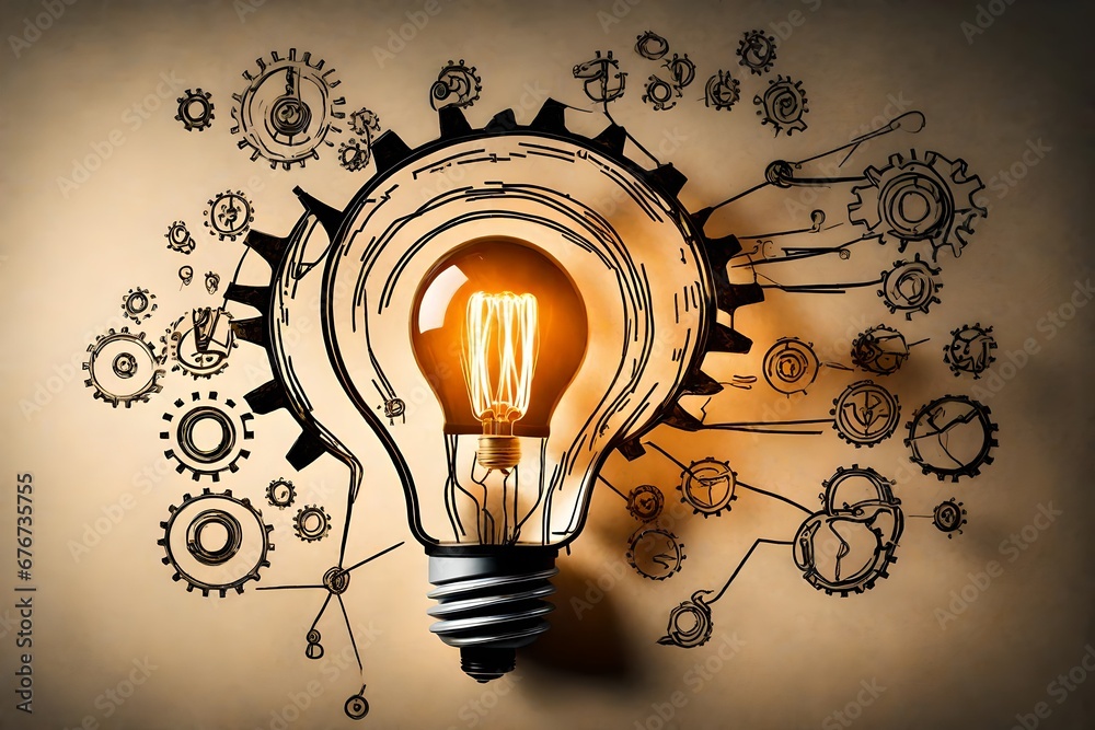 A large, bold light bulb symbolizing the "aha" moments of learning and ...