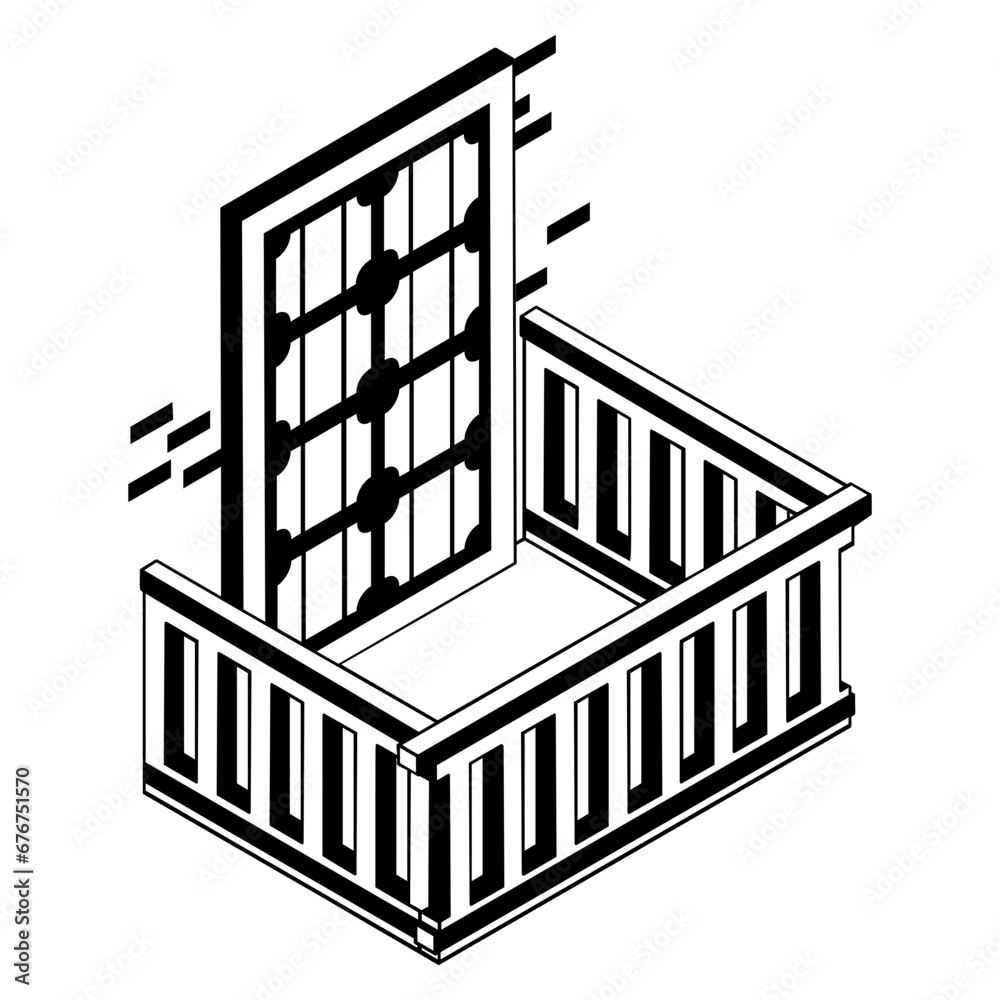 Smart Solar panel windows isometric Concept, energy saving Vector Icon ...