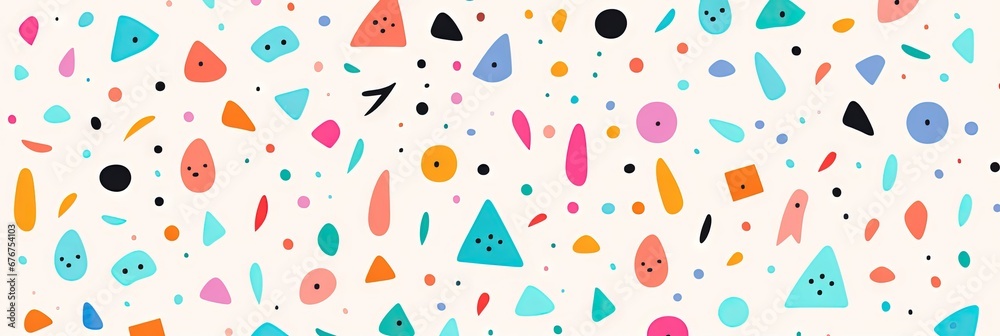 Children's cartoon abstract minimalist backdrop doodle drawing with ...