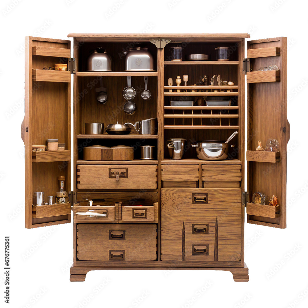 Mizuya Kitchen Tansu, transparent background, isolated image ...