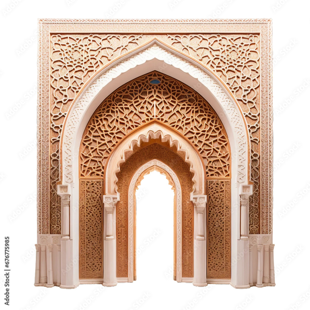 Mihrab, transparent background, isolated image, generative AI Stock ...