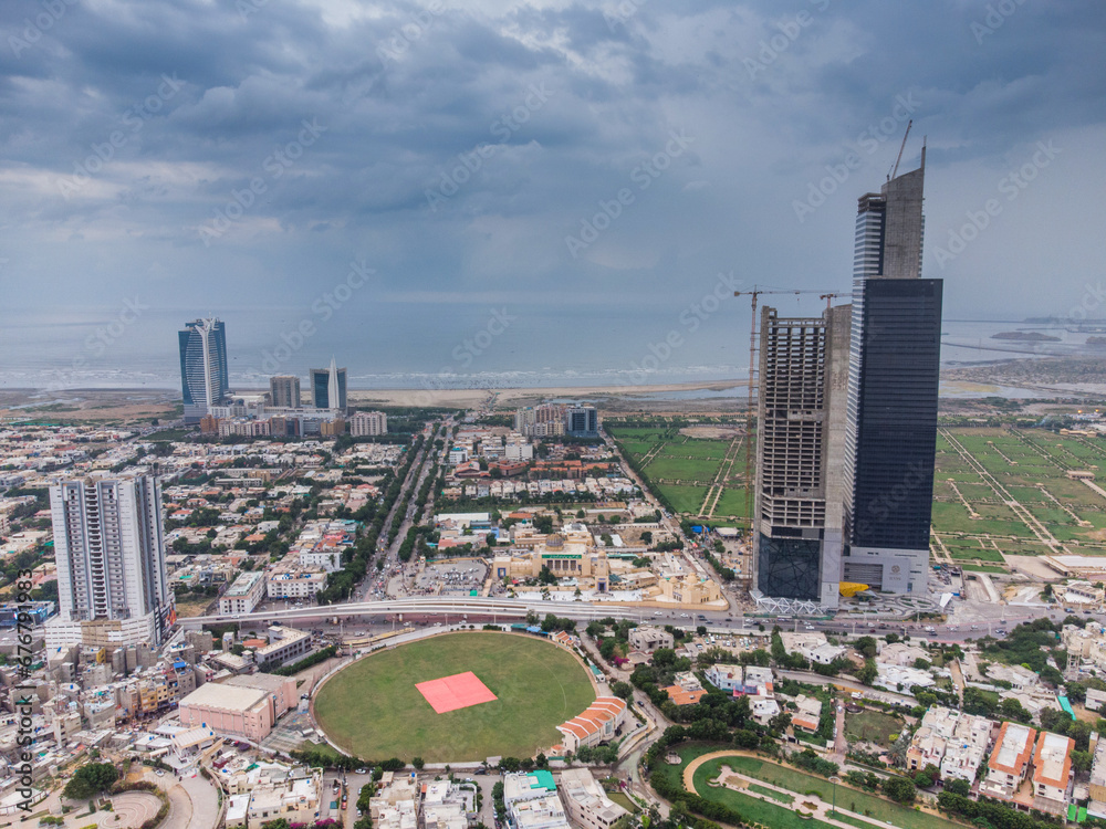 karachi pakistan 2022, Aerial picture of karachi cityscape, landmarks ...