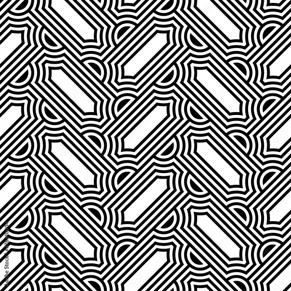 Seamless surface design with slanted figures. Grid image. Herringbone ...