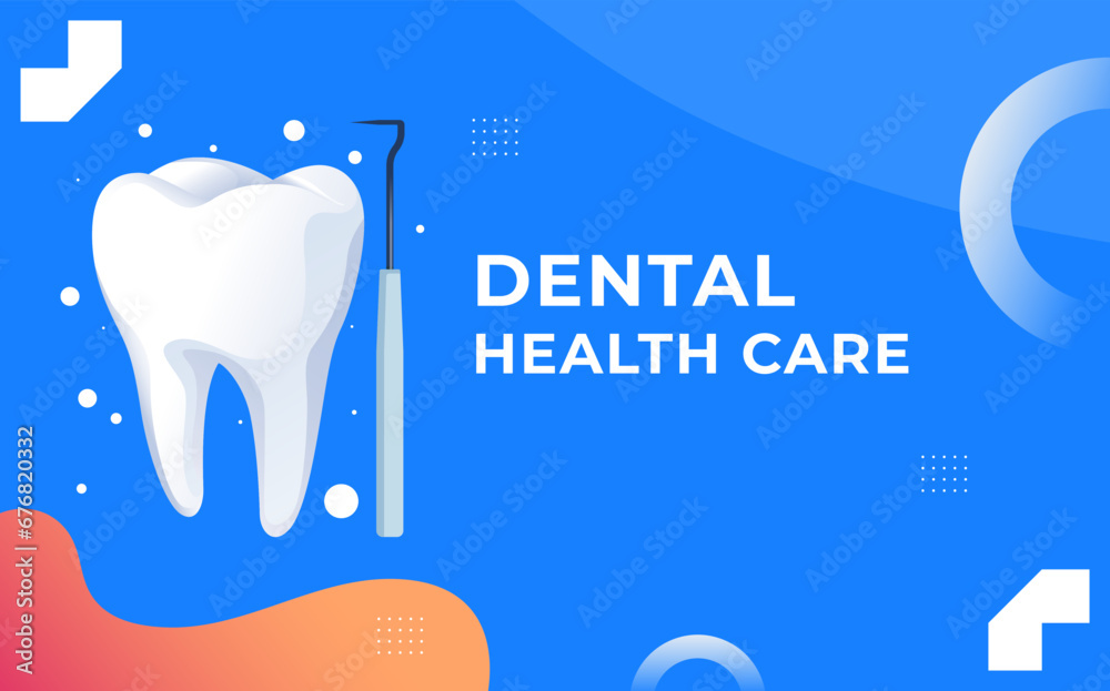 vector design with oral health concept. dental health in children and ...