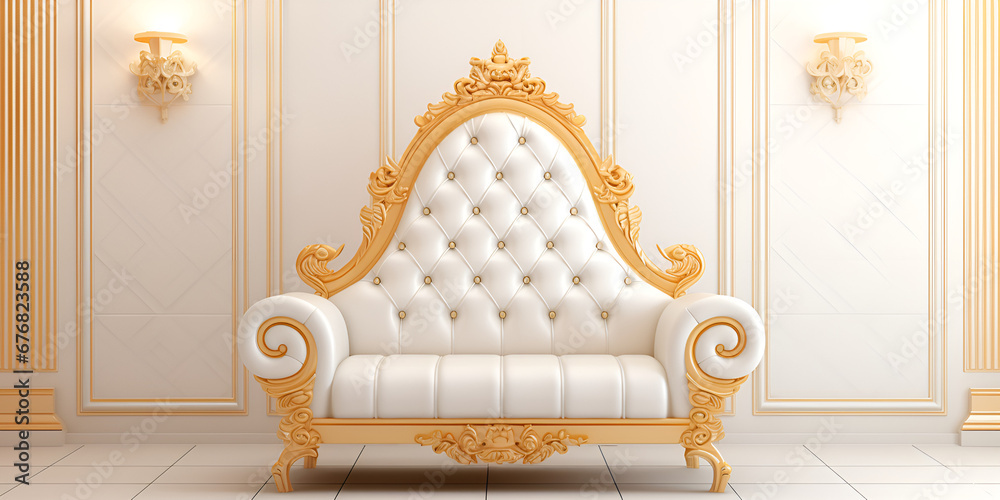 Majestic Seating, The Majesty of Royal and luxury Seating with golden ...