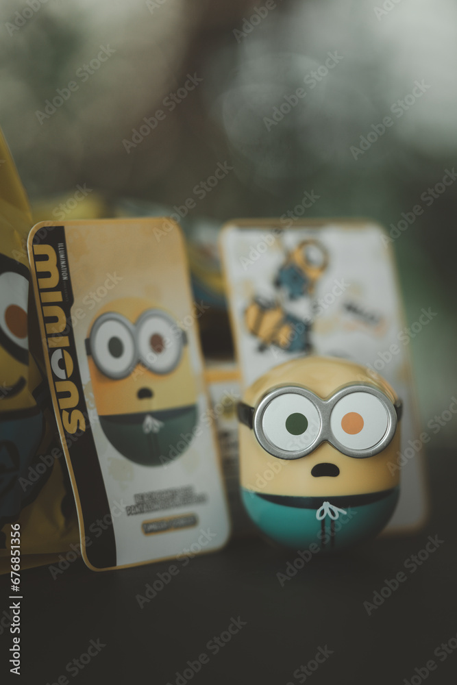 Samut Prakan, Thailand - November 11, 2023 : Cute figurine of new blind ...