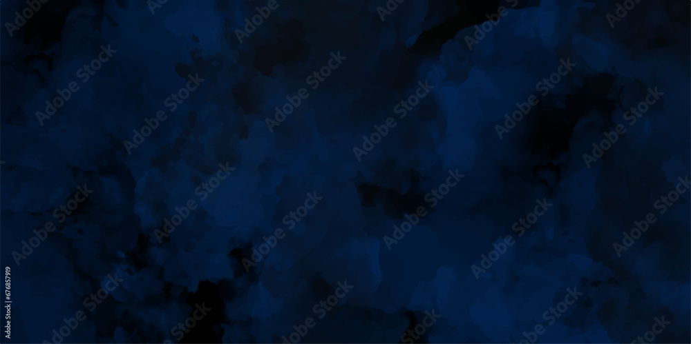 Abstract dark blue smoke background, navy blue watercolor and paper ...