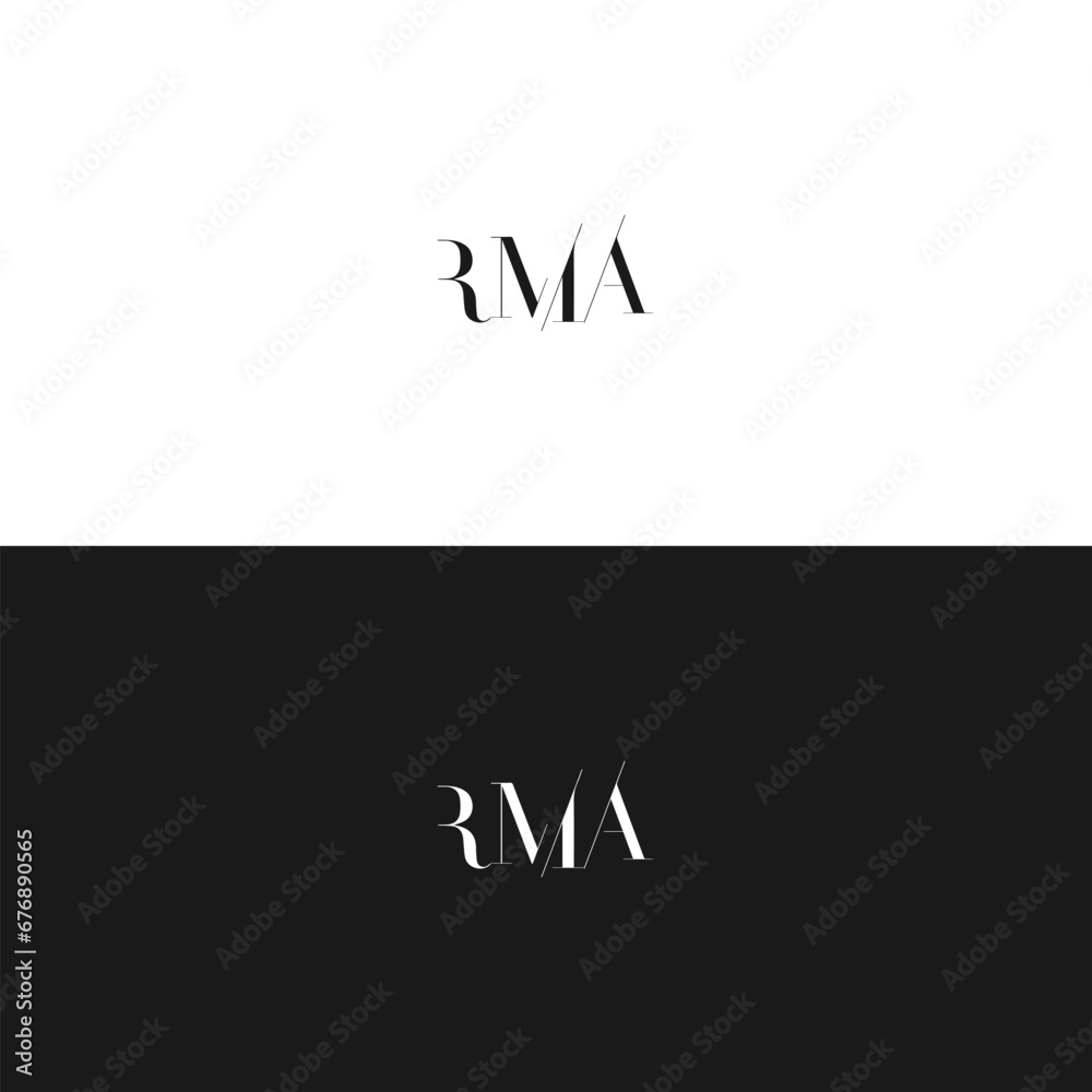 RMA logo. R M A design. White RMA letter. RMA, R M A letter logo design ...