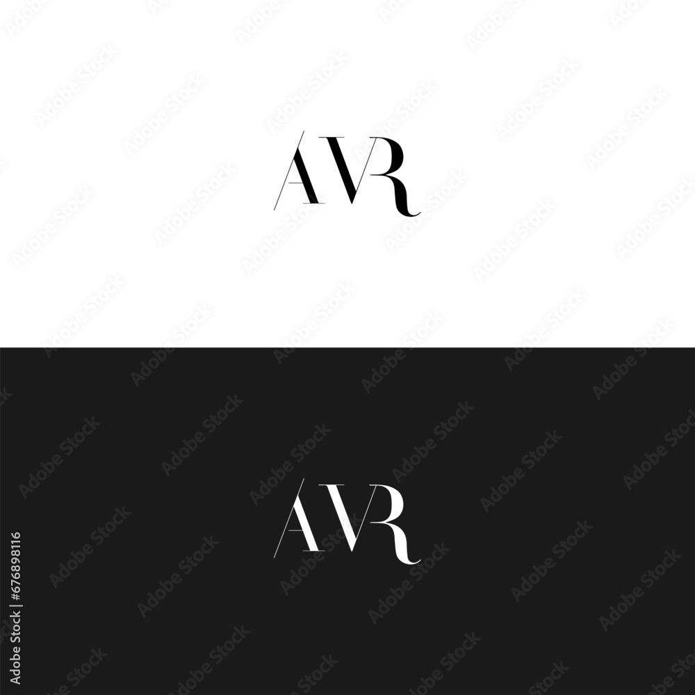 AVR logo. A V R design. White AVR letter. AVR, A V R letter logo design ...