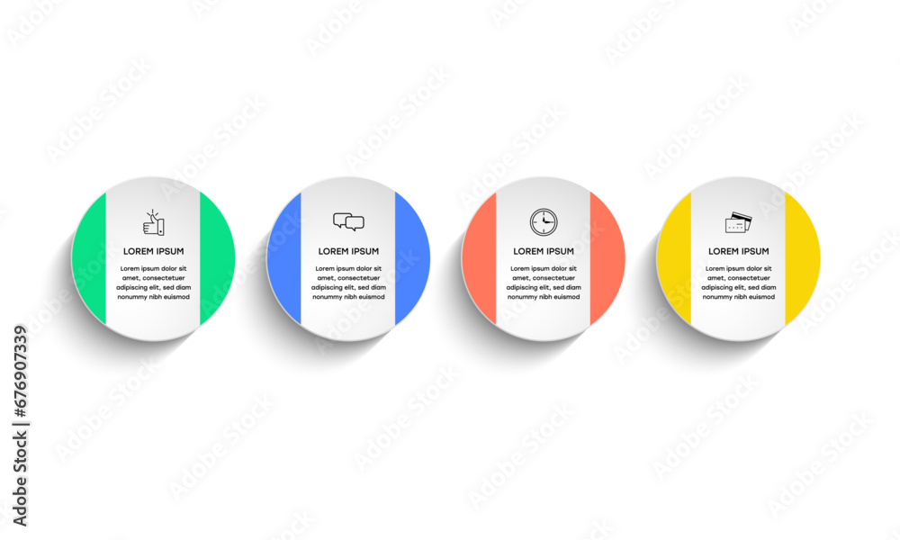 Infographic. Vector Infographic design template with icons and numbers ...