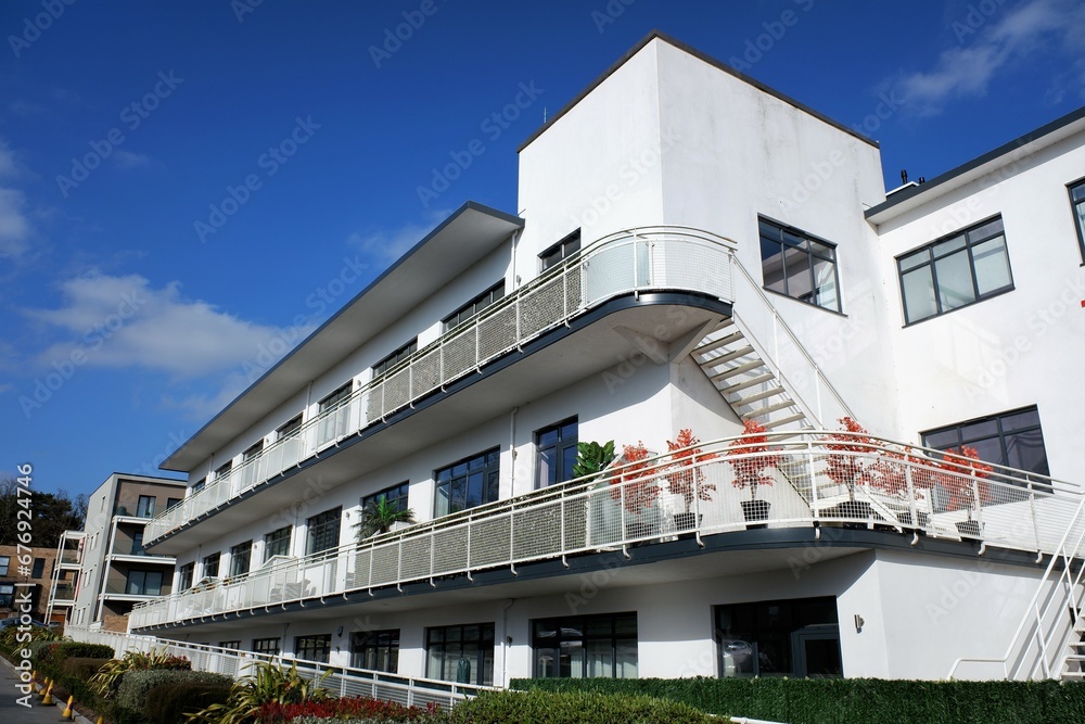 Building designed by Walter Gropius founder of the Bauhaus School of ...