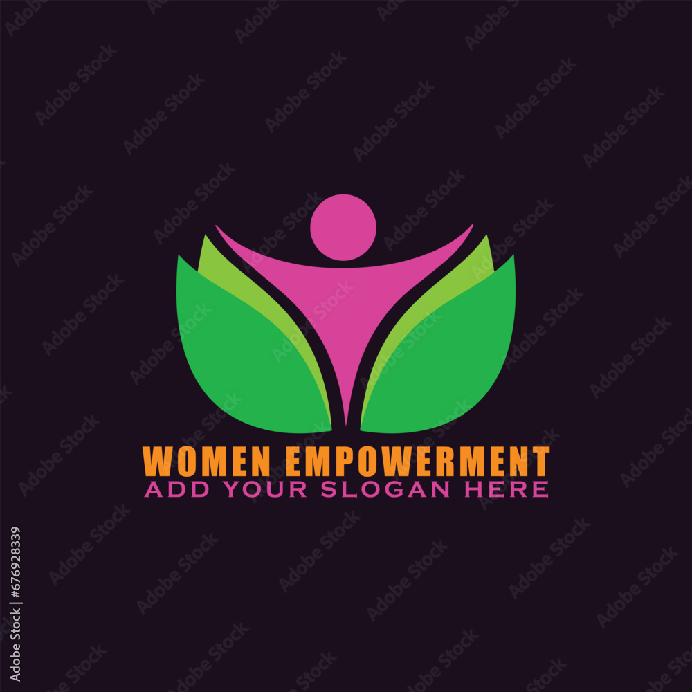 women empowerment logo design vector format Stock Vector | Adobe Stock
