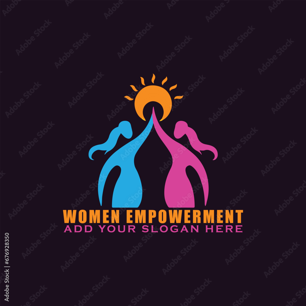 women empowerment logo design vector format Stock Vector | Adobe Stock