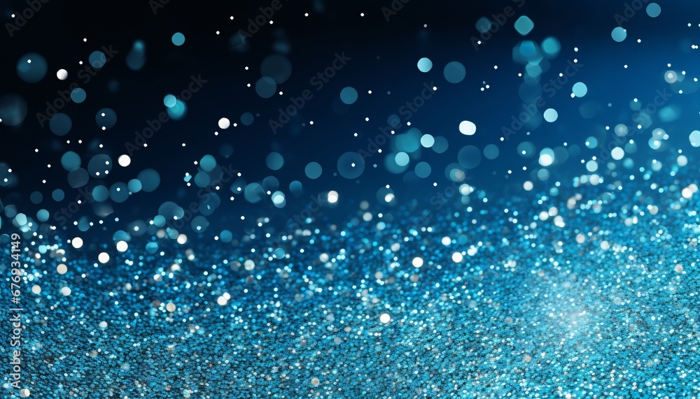 Blue gradient seamlessly blending with silver glitter texture on ...
