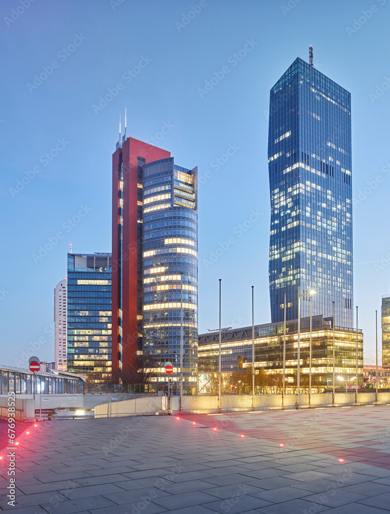 Andromeda Tower, Meliá Tower, Bruno Kreisky Platz, 22. Bezirk Donaustadt, Wien, Österreich Stock ...