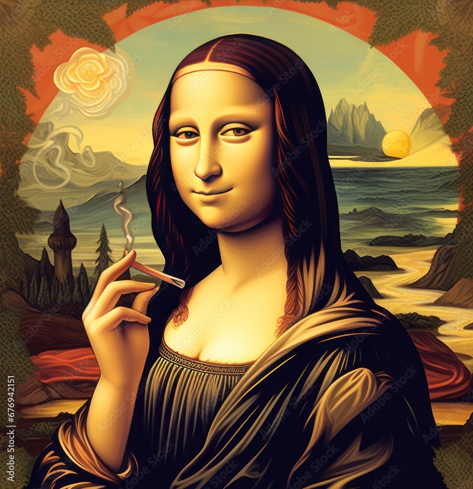 Mona Lisa Smoking Weed. Mona Lisa Smoking Marijuana. Mona Lisa's ...