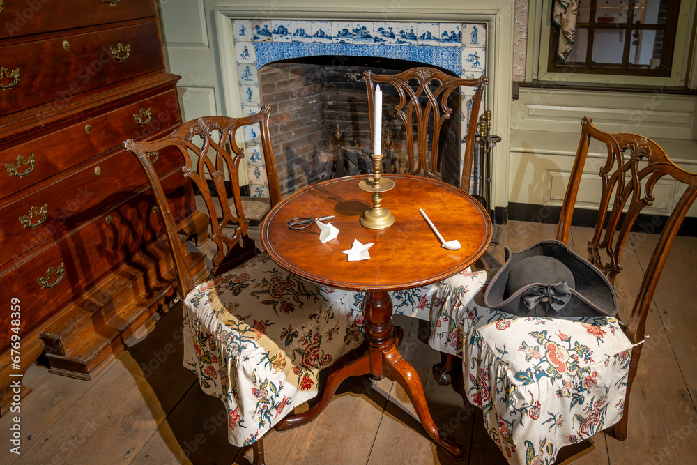 Philadelphia, PA – US – Oct 14, 2023 Interior view of the Pennsylvania ...