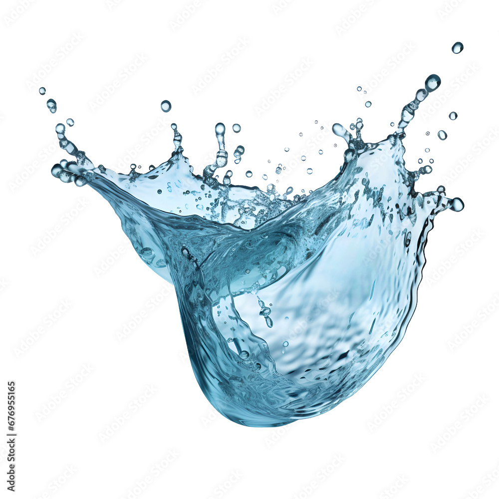 water liquid splash isolated on white background includes clipping path ...