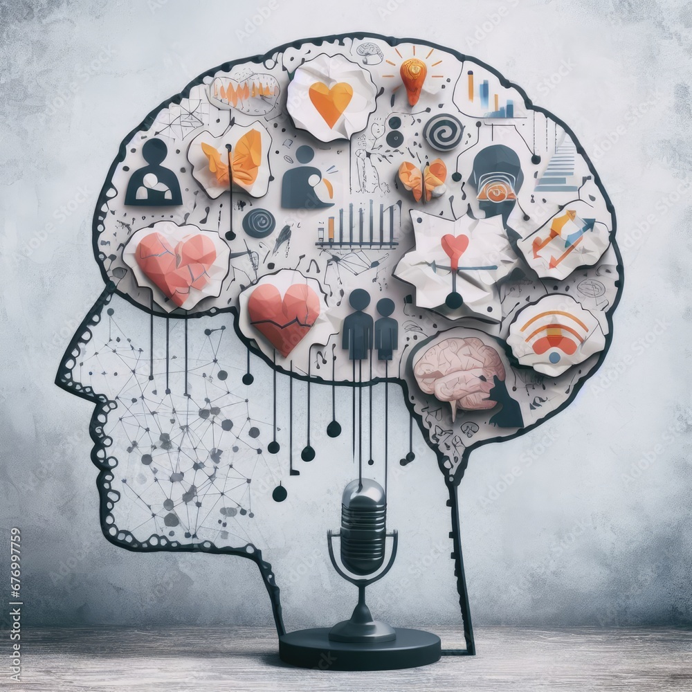 illustration that captures the expressiveness of the inner voice and ...