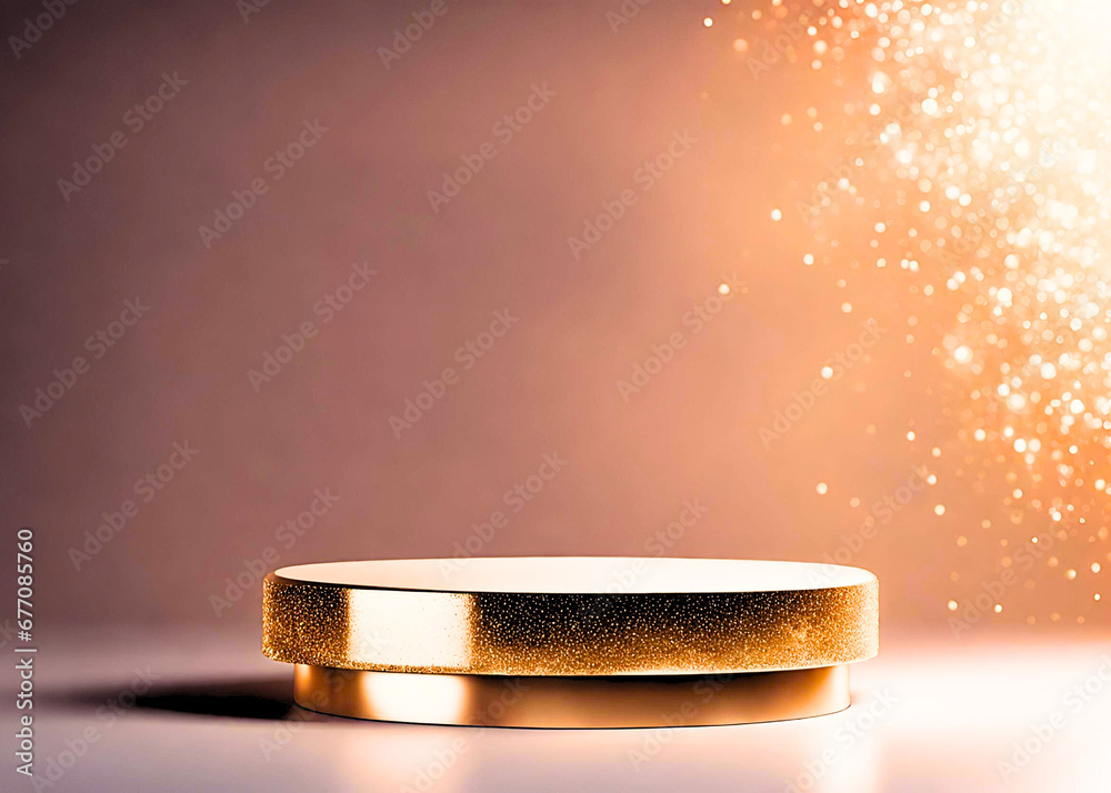 Modern 3D Podium Render, Stage Platform Design, Virtual Presentation ...