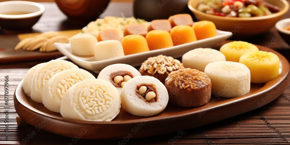 Foto de Traditional Chinese Desserts: Sweet treats like sesame balls ...