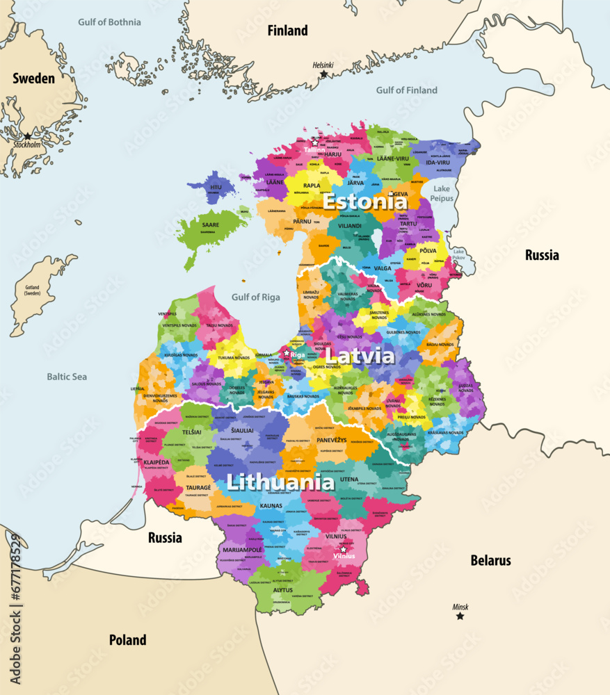 Baltic states, northeastern region of Europe containing the countries ...