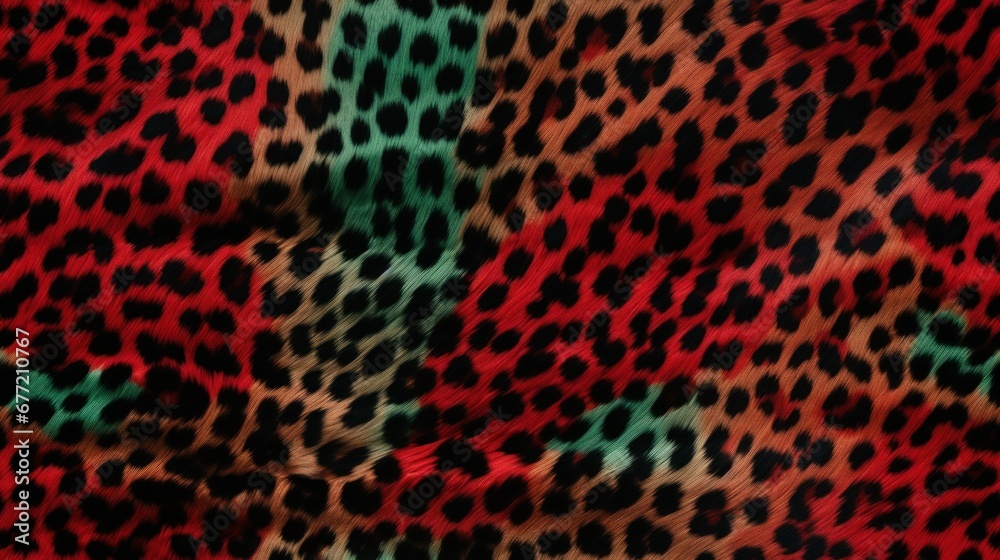 Fur leopard skin texture christmas colorful seamless pattern tile. for ...