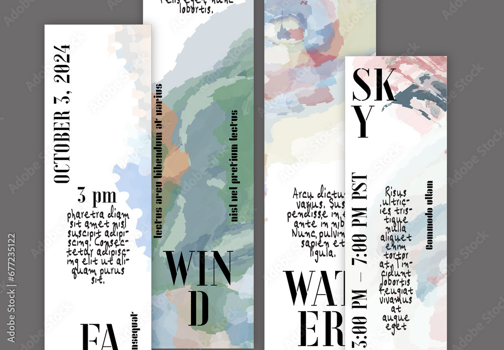 Web Banner Transparent Random Overlapping Shapes Creating Vector ...