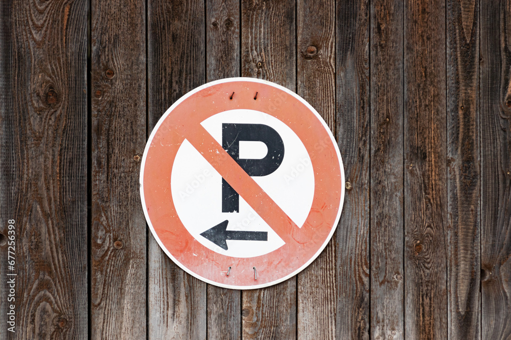 Poster Verkehrszeichen kennzeichnet Parkverbot – Wall Art | UkPosters