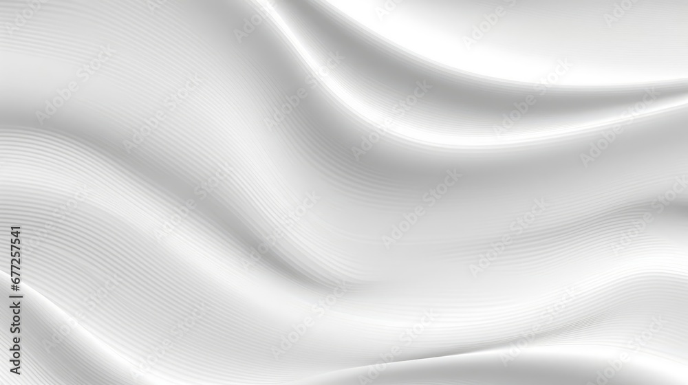 White 3 d background with wave illustration beautiful bending pattern ...