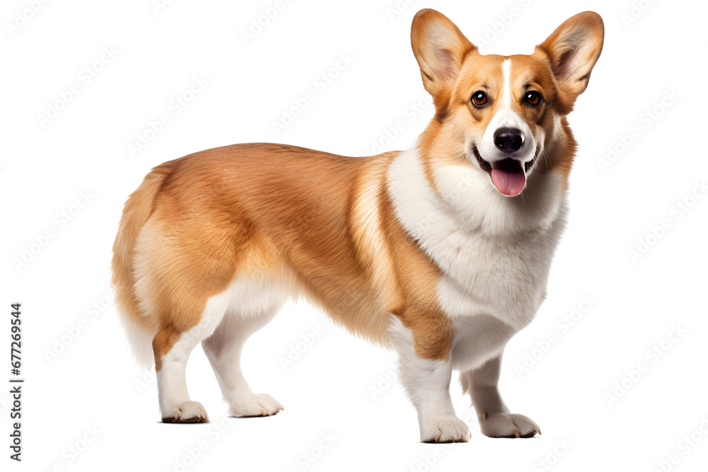 Pembroke Welsh Corgi Dog Male Full Body Isolated Transparent Background ...