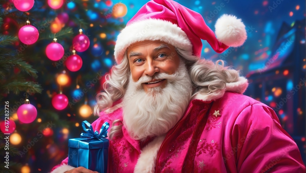 Papa noe, ambiente navideño. moderno, personaje tipo influencer ...