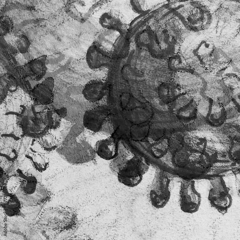 Immune Oncology Cancer Cells. Black Anti-Bacteria. Grey Immune Cells ...