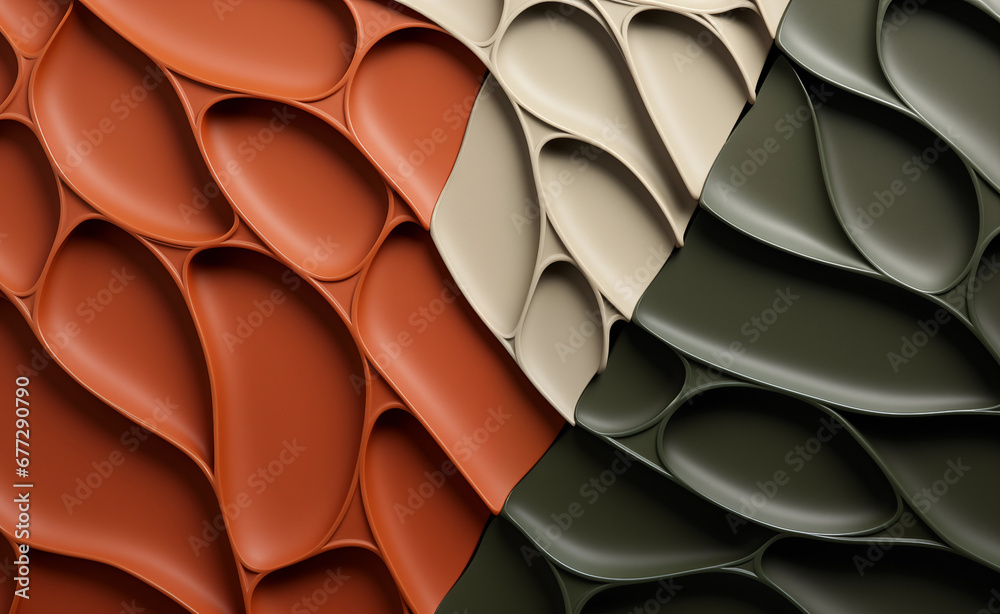 Minimalist and light depiction of a biomimicry plant structure ...