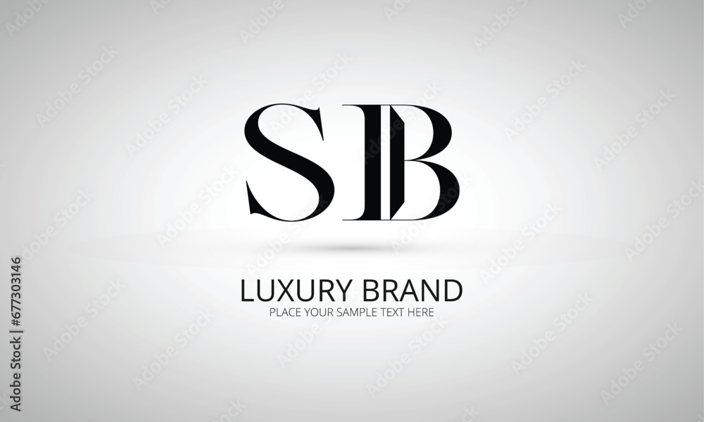 SB S sb initial logo | initial based abstract modern minimal creative ...