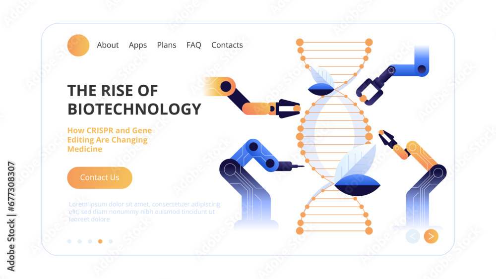High technology concept. The Rise of Biotechnology: How CRISPR and Gene ...