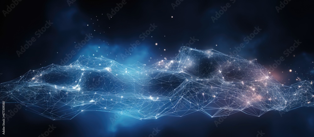 Abstract background that represents digital technology and concepts ...