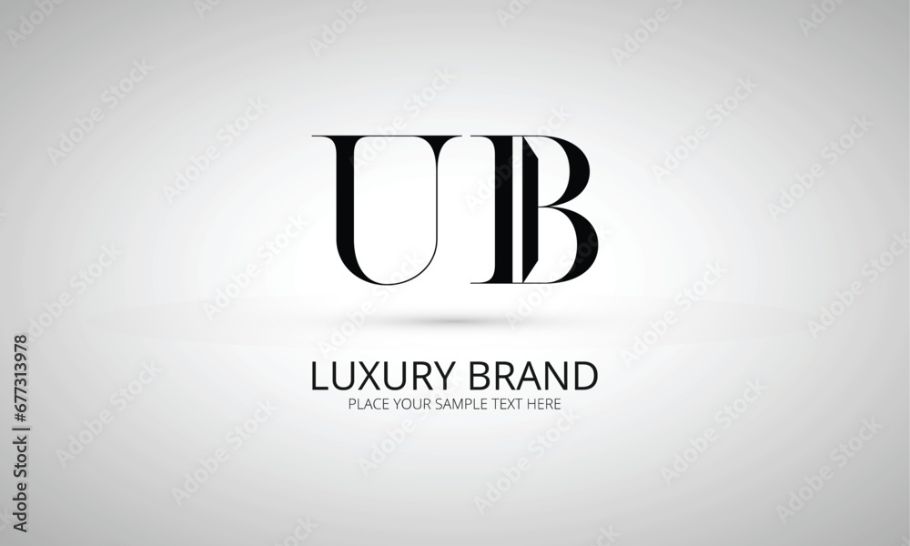 UB U ub initial logo | initial based abstract modern minimal creative ...