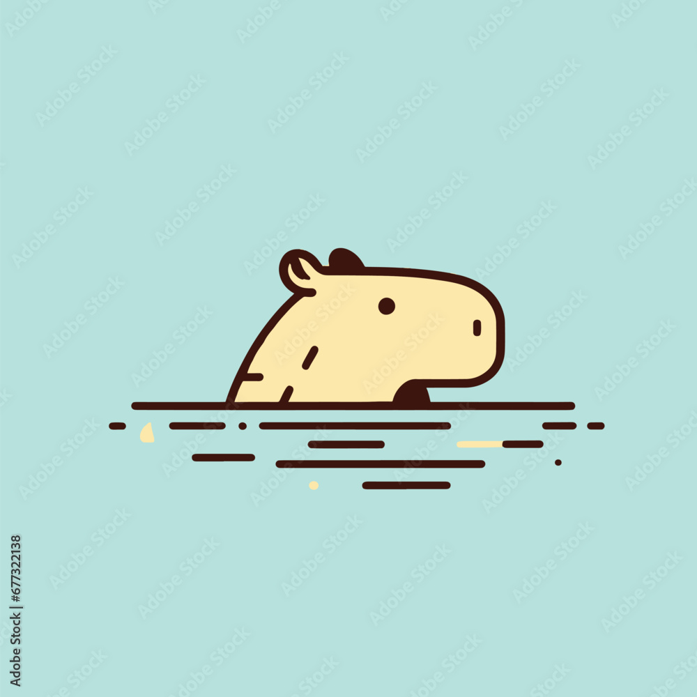 Capybara logo for graphic design, capybara designs for prints and ...